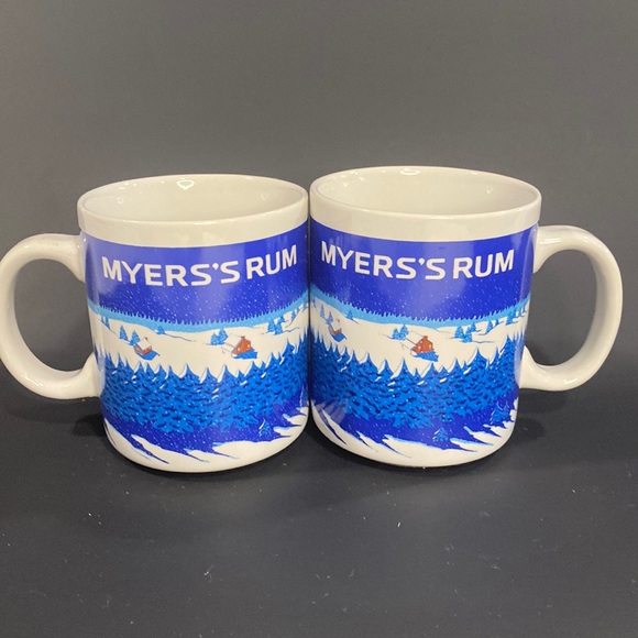 Myers’s Rum | Dining | Myerss Rum Coffee Mugs Set Of 2 | Poshmark